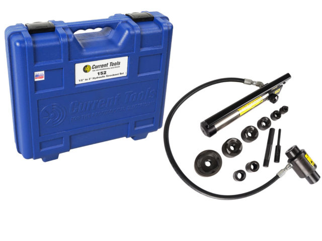 152 1/2" - 2" Standard Hydraulic Knockout Set - Current Tools