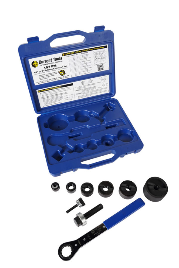 157PM Ratchet Knockout Set - Current Tools
