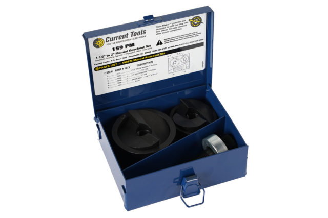 159PM Manual Knockout Set - 1 1/2" - 2" - Current Tools