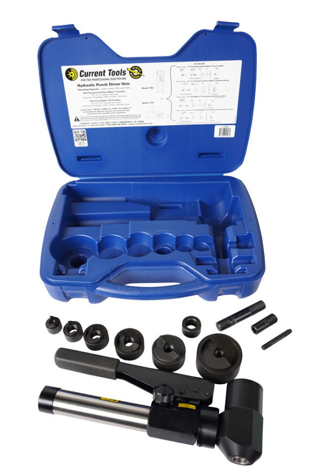 179PM 1/2" - 2" 90° Hydraulic Punch Driver Set - Current Tools